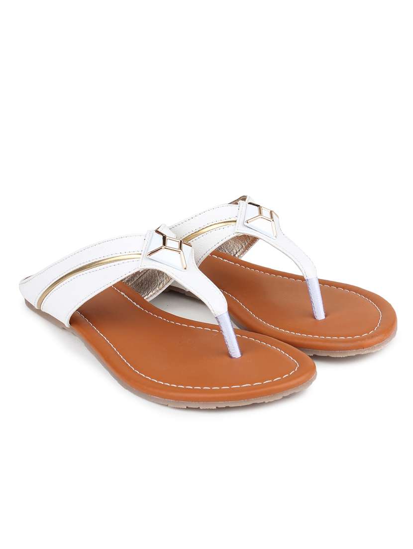 Buy White Toe Separator Sandal for Women from Shezone for ₹549 at 0% ...