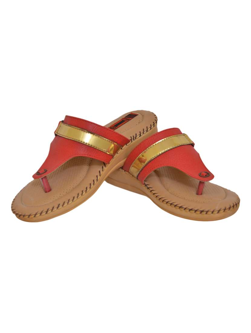 Buy online Red Toe Separator Sandals from flats for Women by 1 Walk for ...